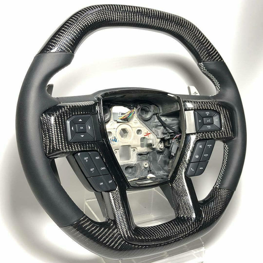 Ford Raptor Steering Wheel - CUSTOM , CARBON, LEATHER or ALCANTARA ...